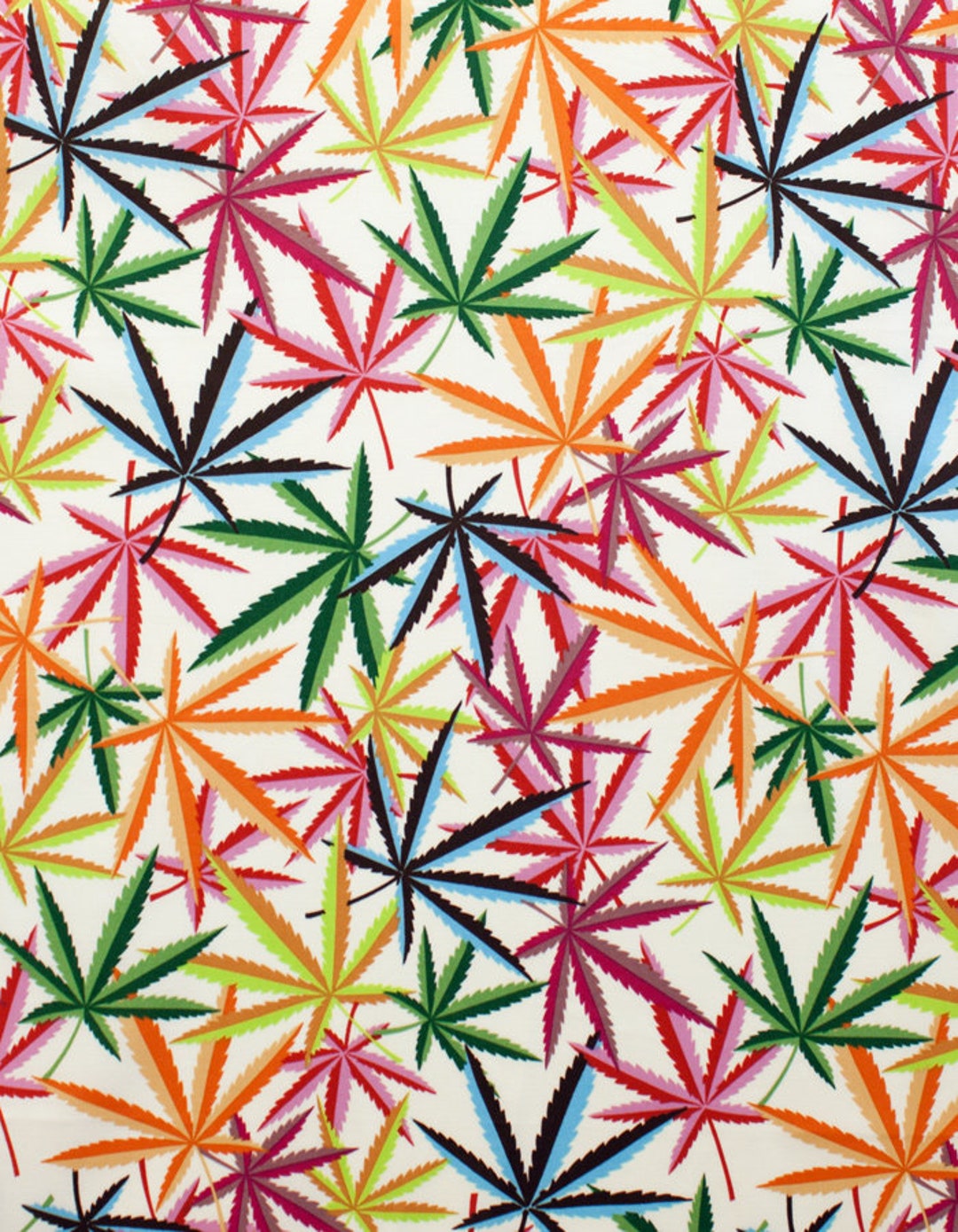 Herb (marijuana) by Nicole Prints for Alexander Henry Fabrics -rainbow ...