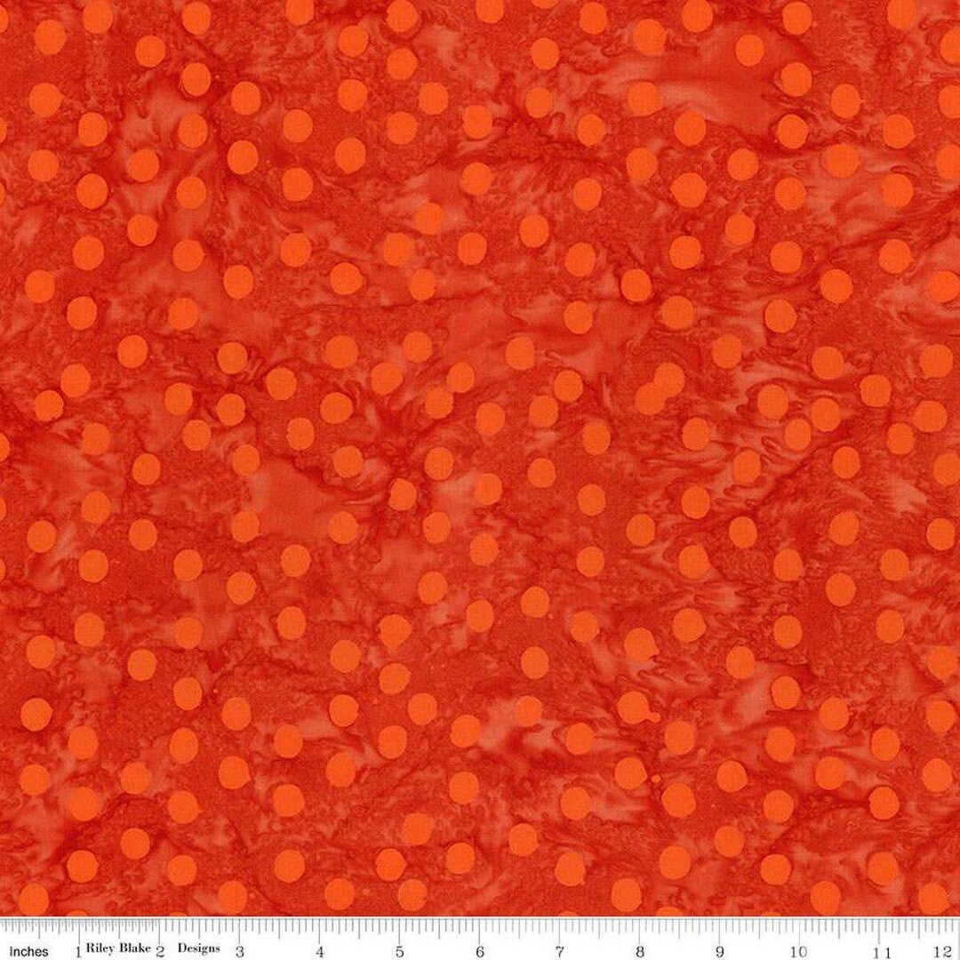 Expressions Batik Elementals Polka Pop Batiks by Riley Blake Chili - Etsy