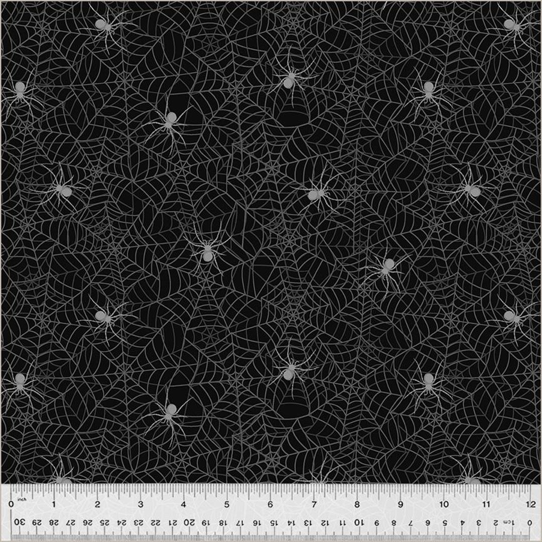Full Moon Cobwebs - Midnight by Whistler Studios for Windham Fabrics ...