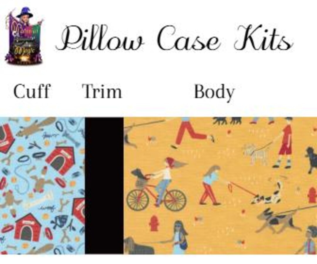 Pillowcase Kits - Standard Size - Body, Cuff, and Flange FREE Pattern ...