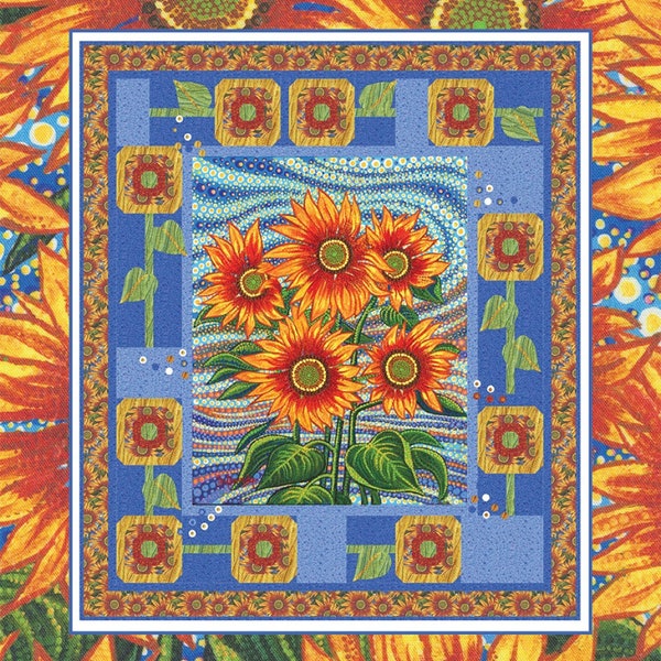 Sunflower Panel Quilt Pattern - Etsy
