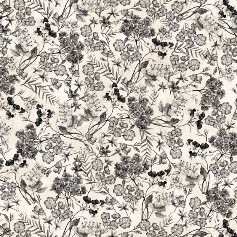 Black Toile Fabric - Etsy