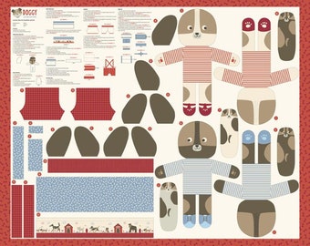 Dog Daze Panel Multi 44 X 36 by Stacy Iest Hsu for Moda Fabrics 20846 ...