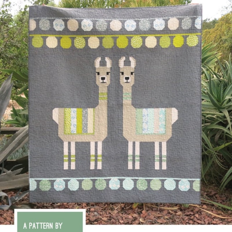 Llama Quilt Pattern - Etsy