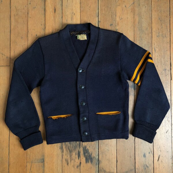 40s Letterman Cardigan - Etsy