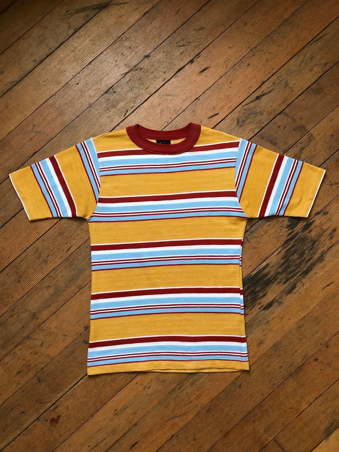 Vintage 1960s Striped T-shirt - Etsy