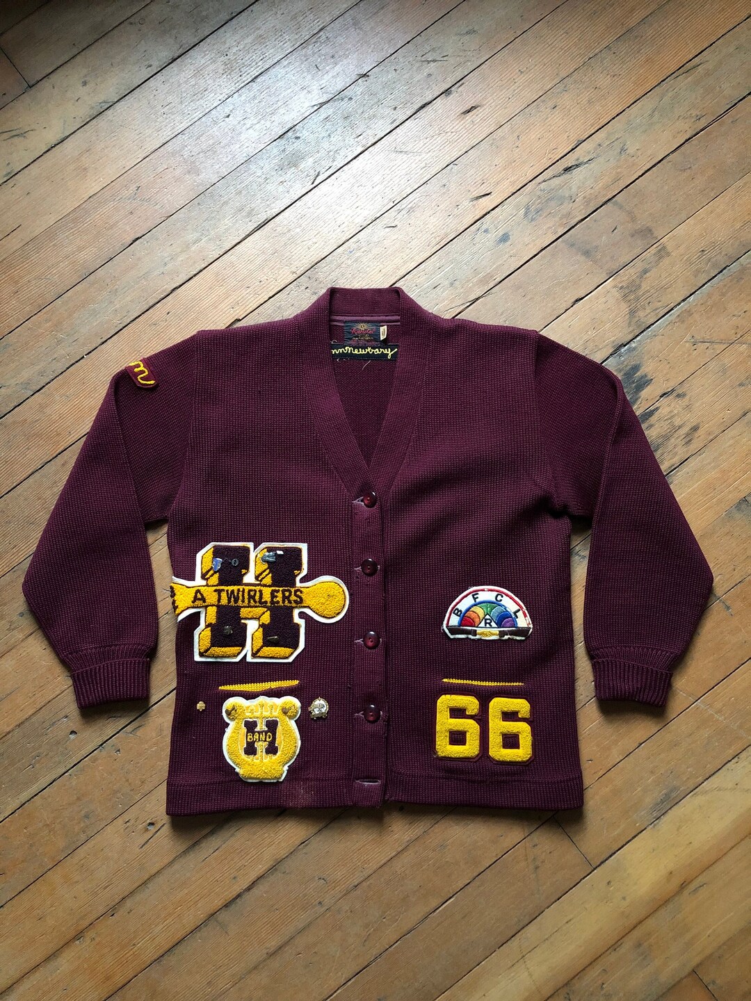 Vintage 1960s Masonic Letterman Sweater - Etsy