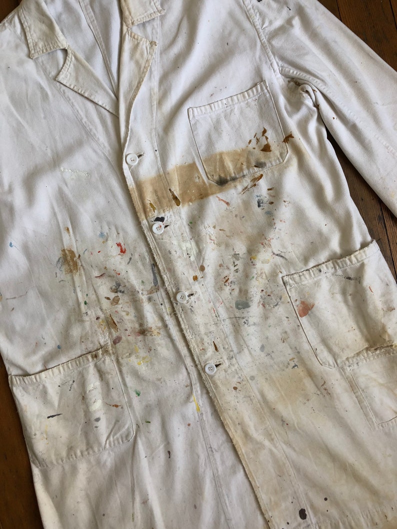 SALE Vintage 1950s Painters Smock Shop Coat - Etsy