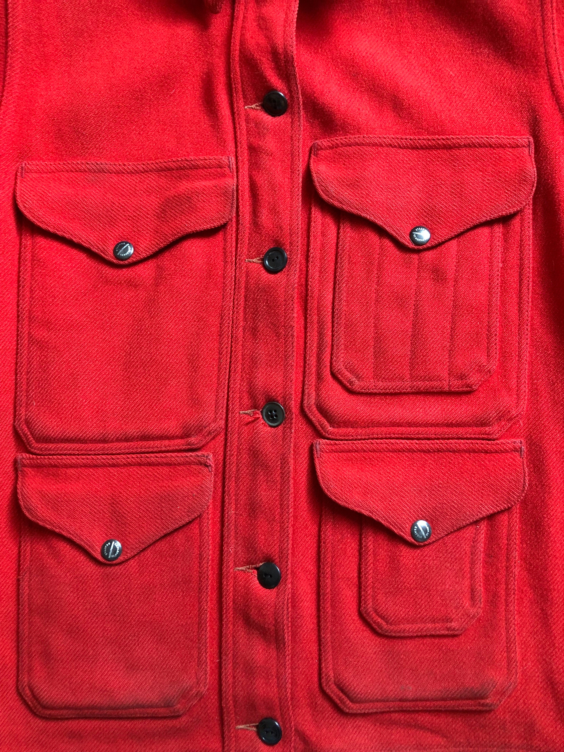 Vintage 1950s Filson Cruiser Red Wool Mackinaw Jacket - Etsy Vintage 1950s Filson Cruiser Red Wool Mackinaw Jacket - Etsy