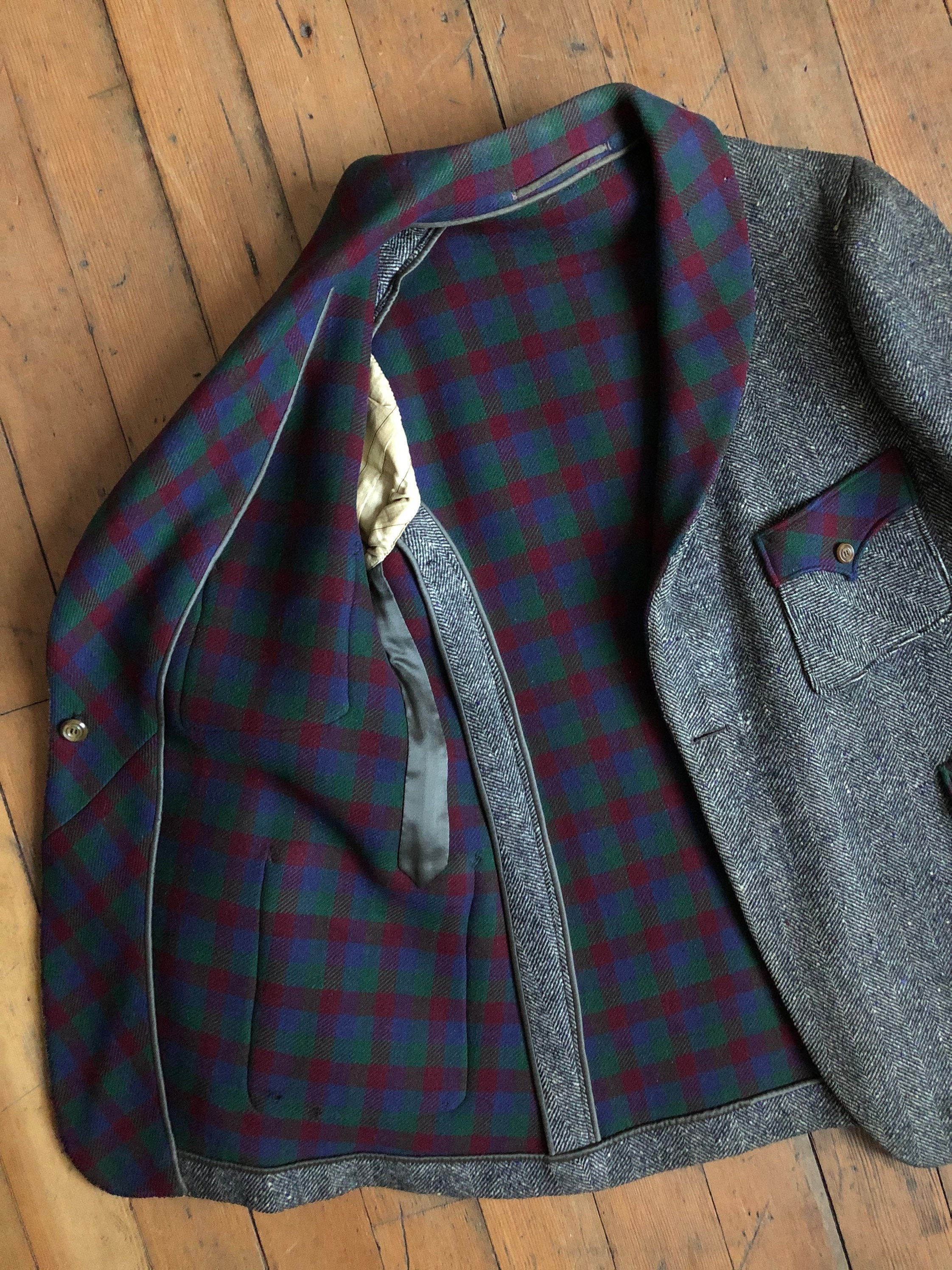 Vintage 1920s Wool Smoking Jacket - Etsy