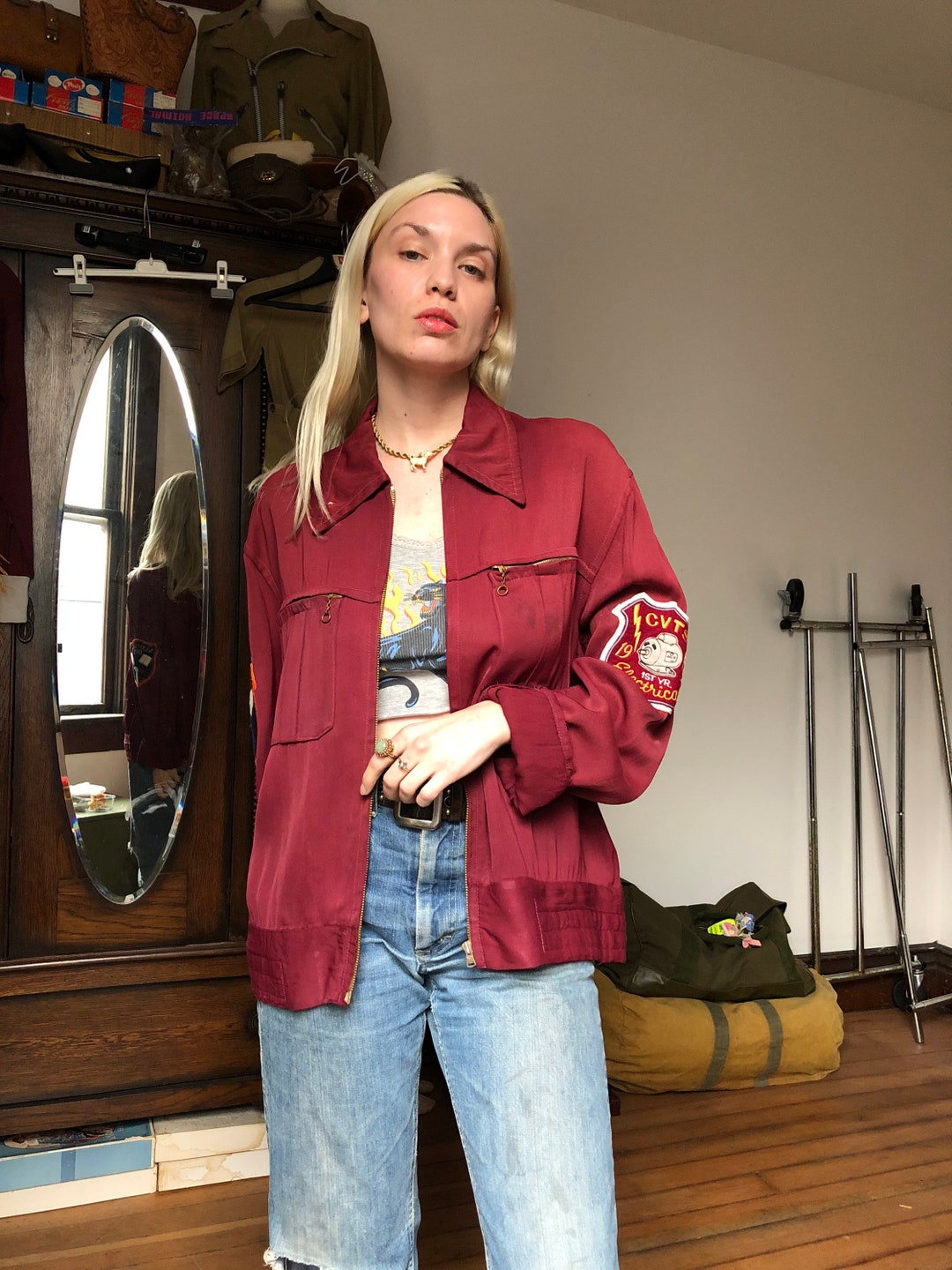 Vintage 1950s Novelty Electrical Student Jacket - Etsy