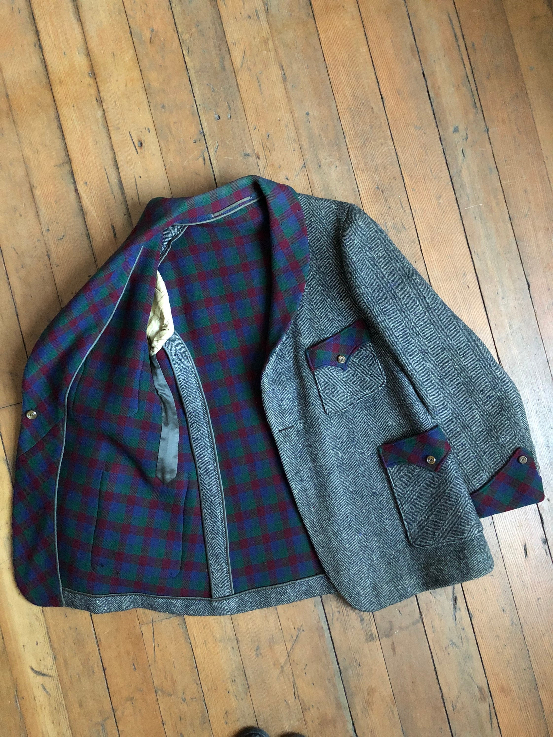 Vintage 1920s Wool Smoking Jacket - Etsy