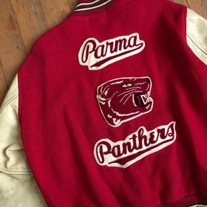 Vintage 1970s Parma Panthers Football Letterman Jacket - Etsy