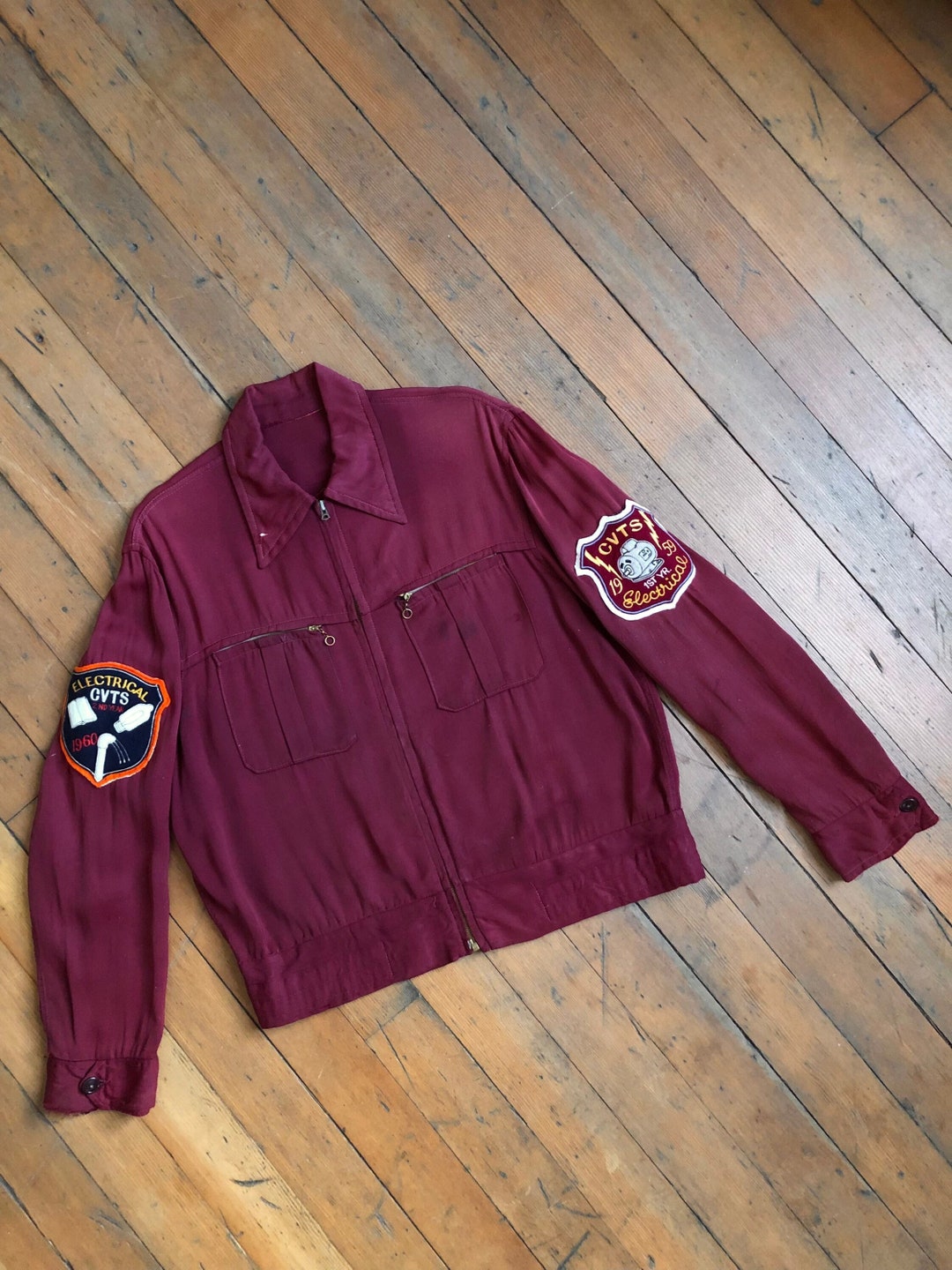 Vintage 1950s Novelty Electrical Student Jacket - Etsy