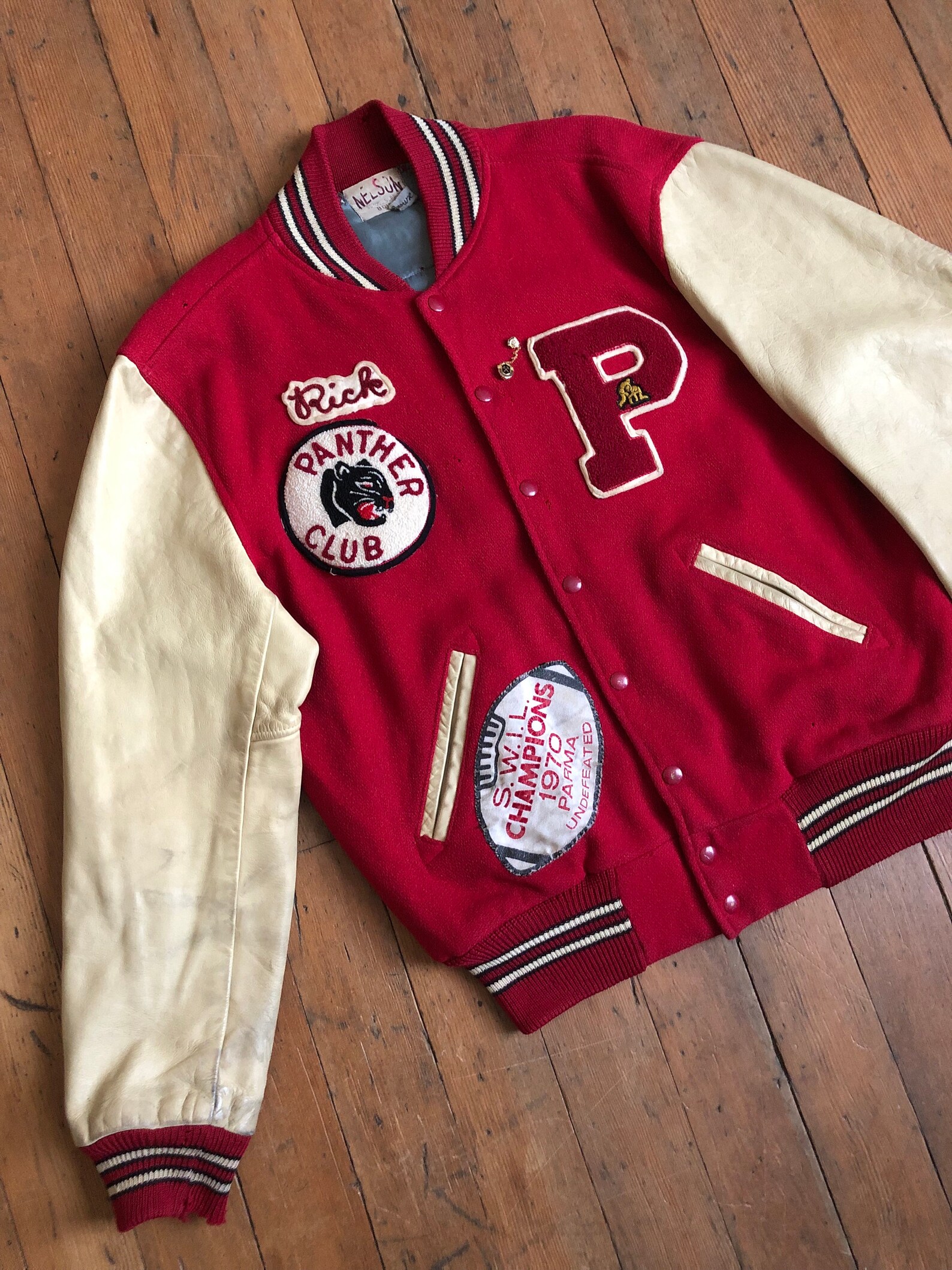 Vintage 1970s Parma Panthers Football Letterman Jacket - Etsy