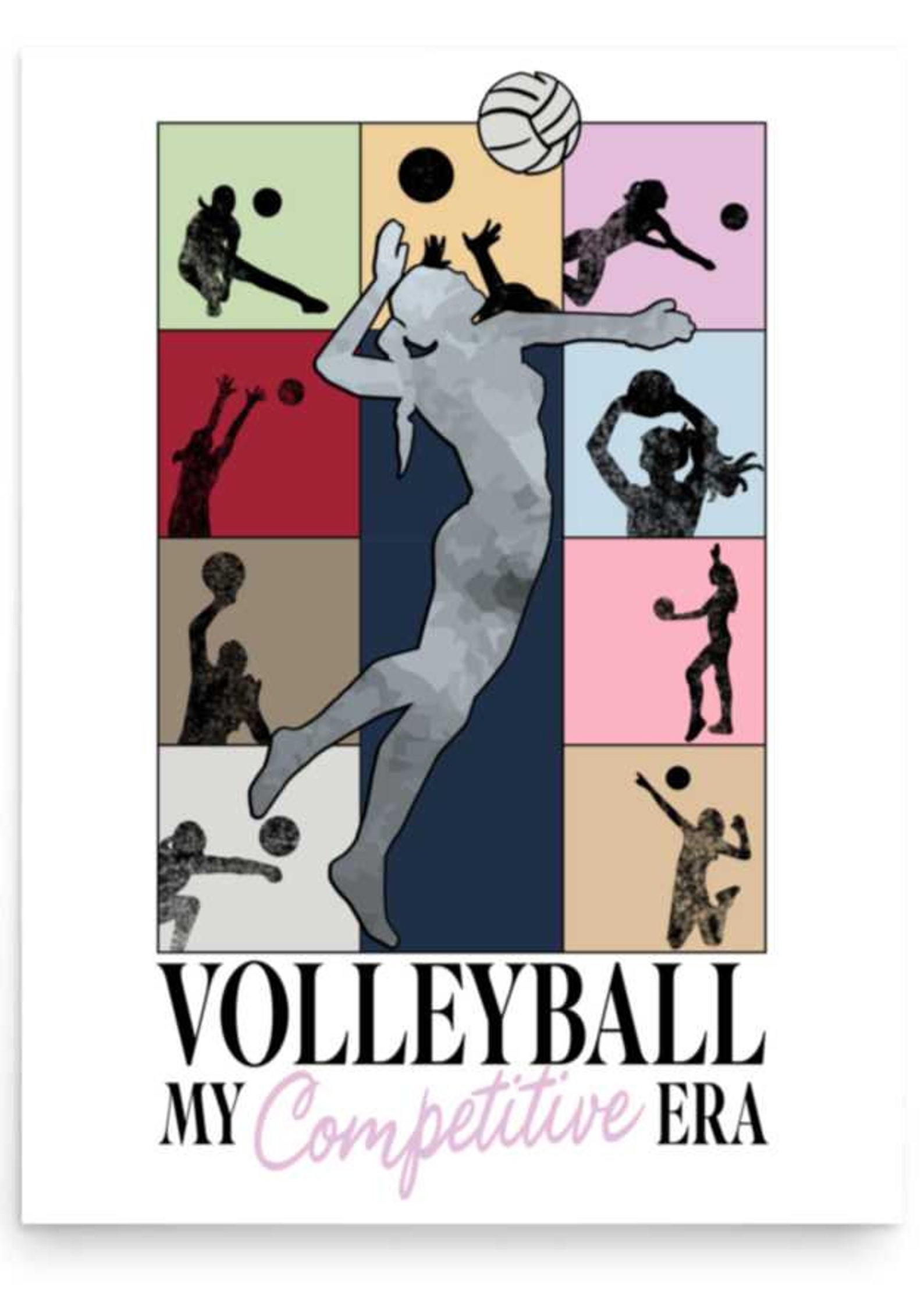 Volleyball Era Poster, Volleyball Poster, Wall Decor, Volleyball Poster ...