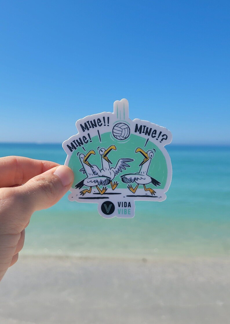 Mine Mine Mine Volleyball Sticker, Stickers, Volleyball Sticker ...