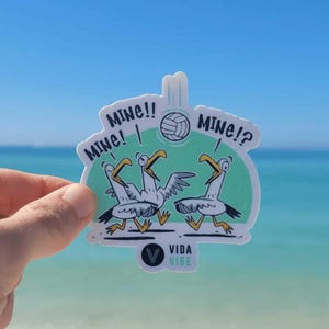 Mine Mine Mine Volleyball Sticker, Stickers, Volleyball Sticker ...