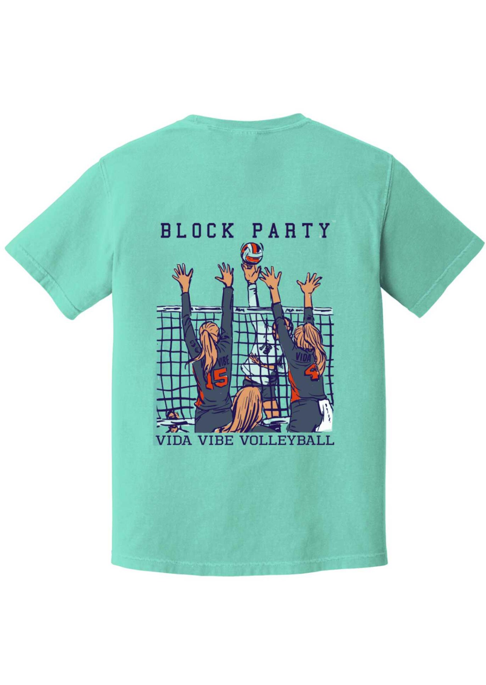 Volleyball Block Party T-shirt: Soft-washed Ringspun Cotton Tee - Etsy
