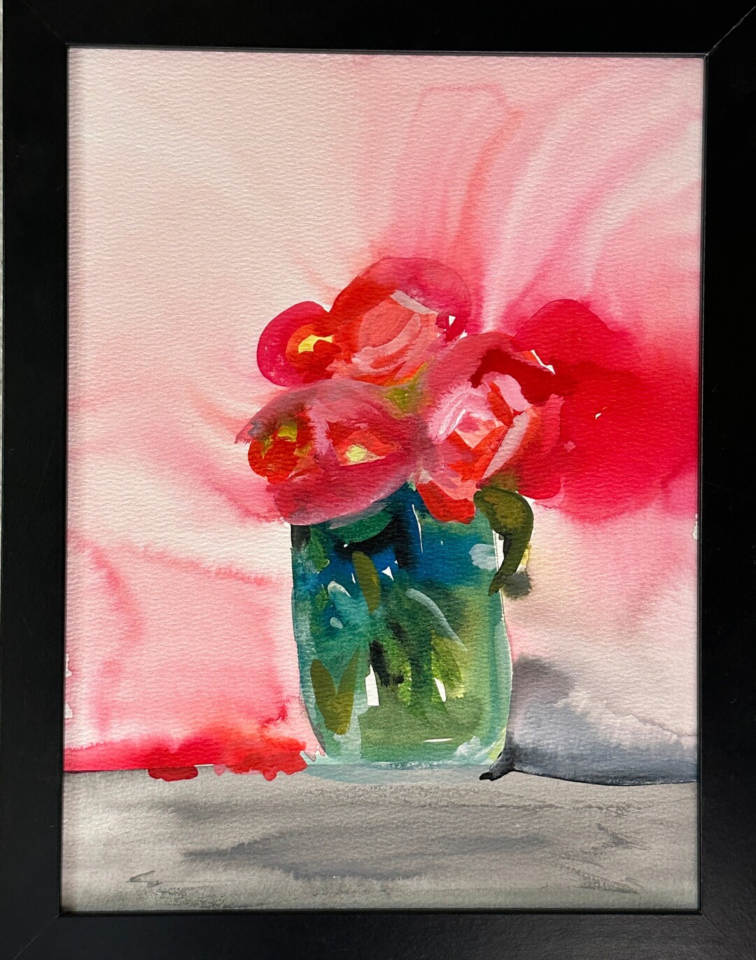 Tuesday - Original One-of-a-kind Watercolor Painting on Watercolor ...