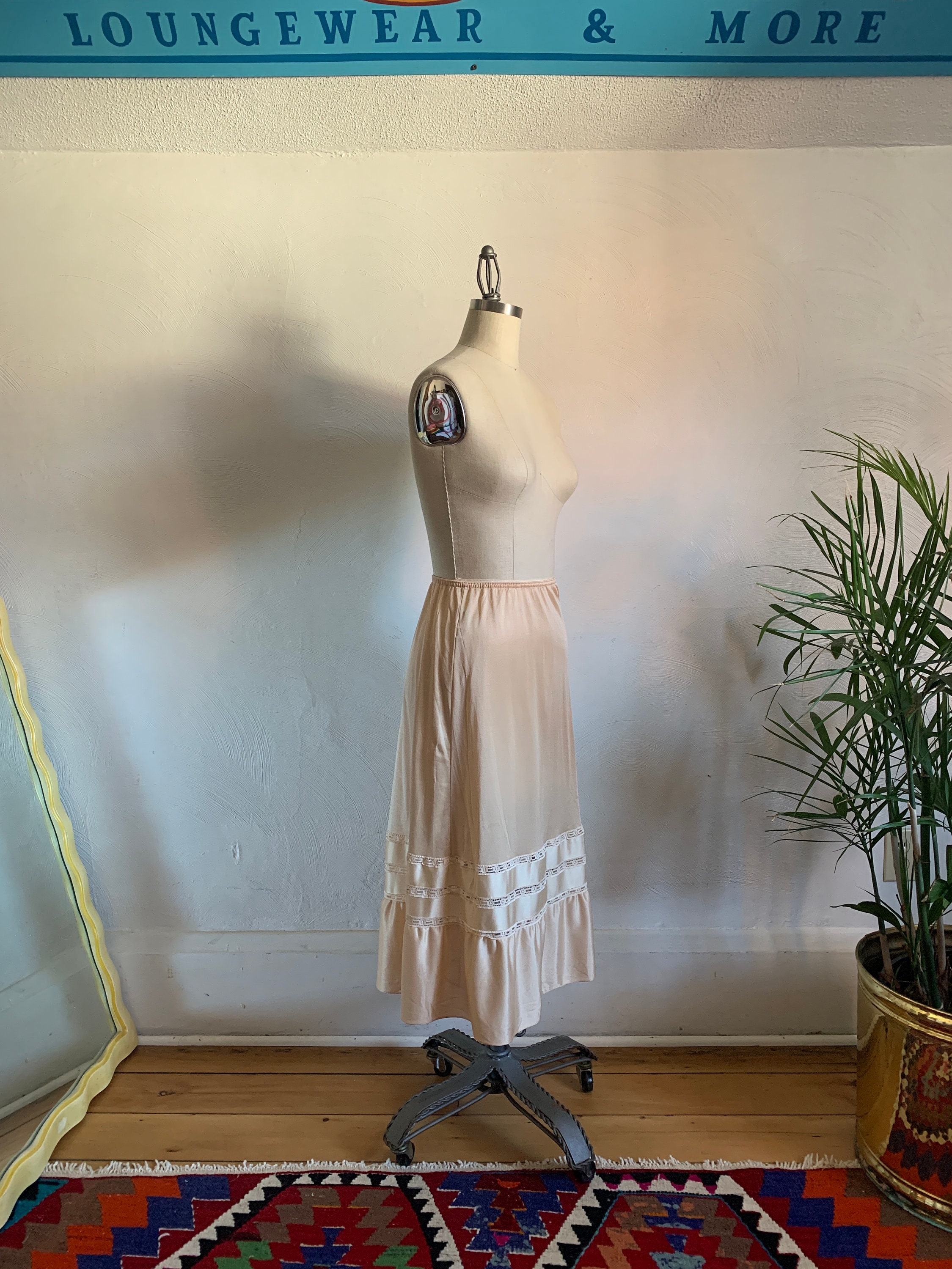 1960s Champagne Flounce Half Slip . Royal Boudoir Collection - Etsy