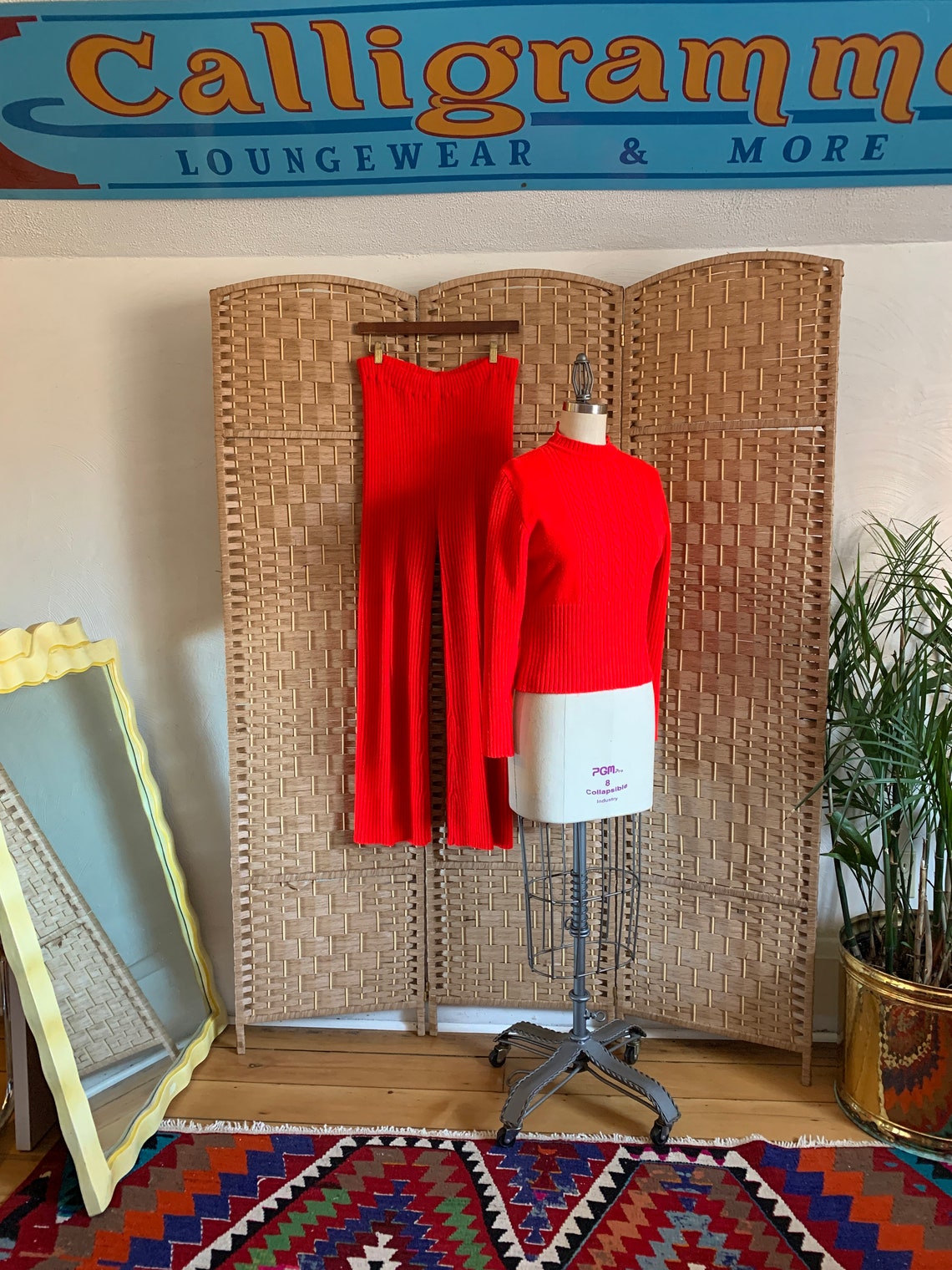 1960s Fiery Bombshell Knit Set . Kimlon by RBK. Large - Etsy