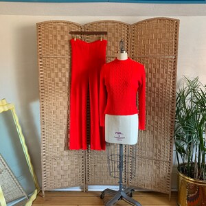 1960s Fiery Bombshell Knit Set . Kimlon by RBK. Large - Etsy