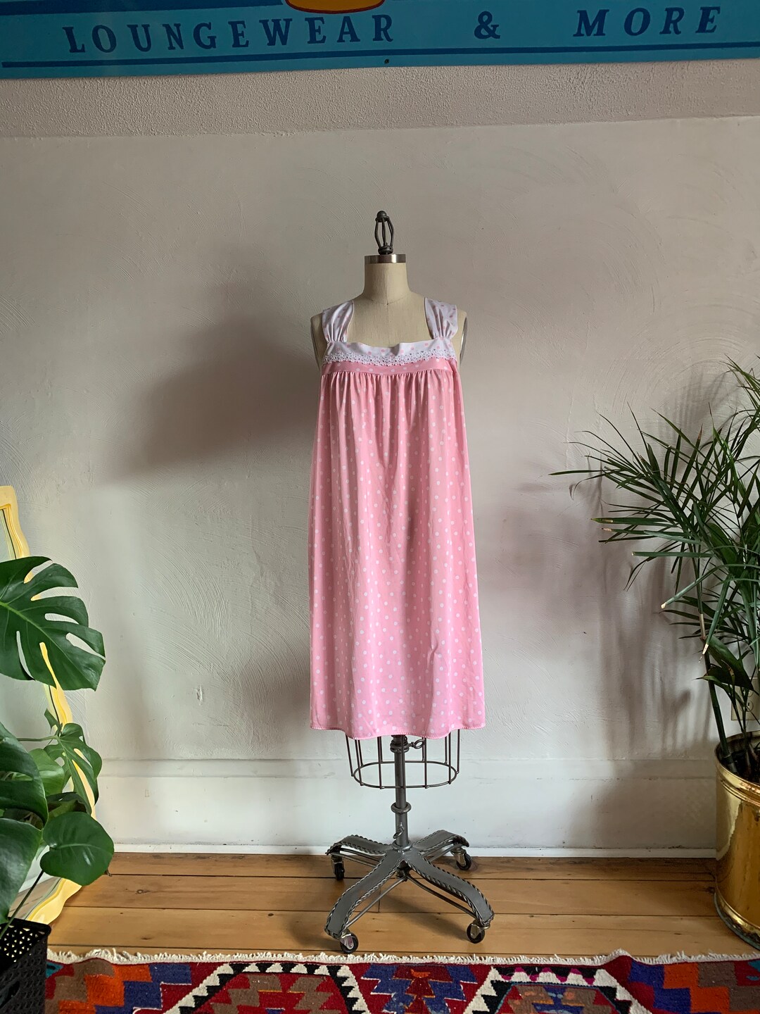 1960’s Sweetest Polka Dot Nightgown . Shadowline .- Medium - Etsy