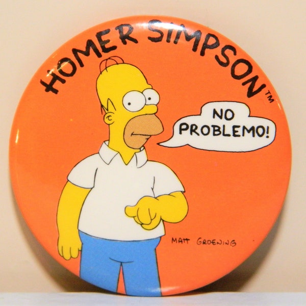 Simpsons Button - Etsy