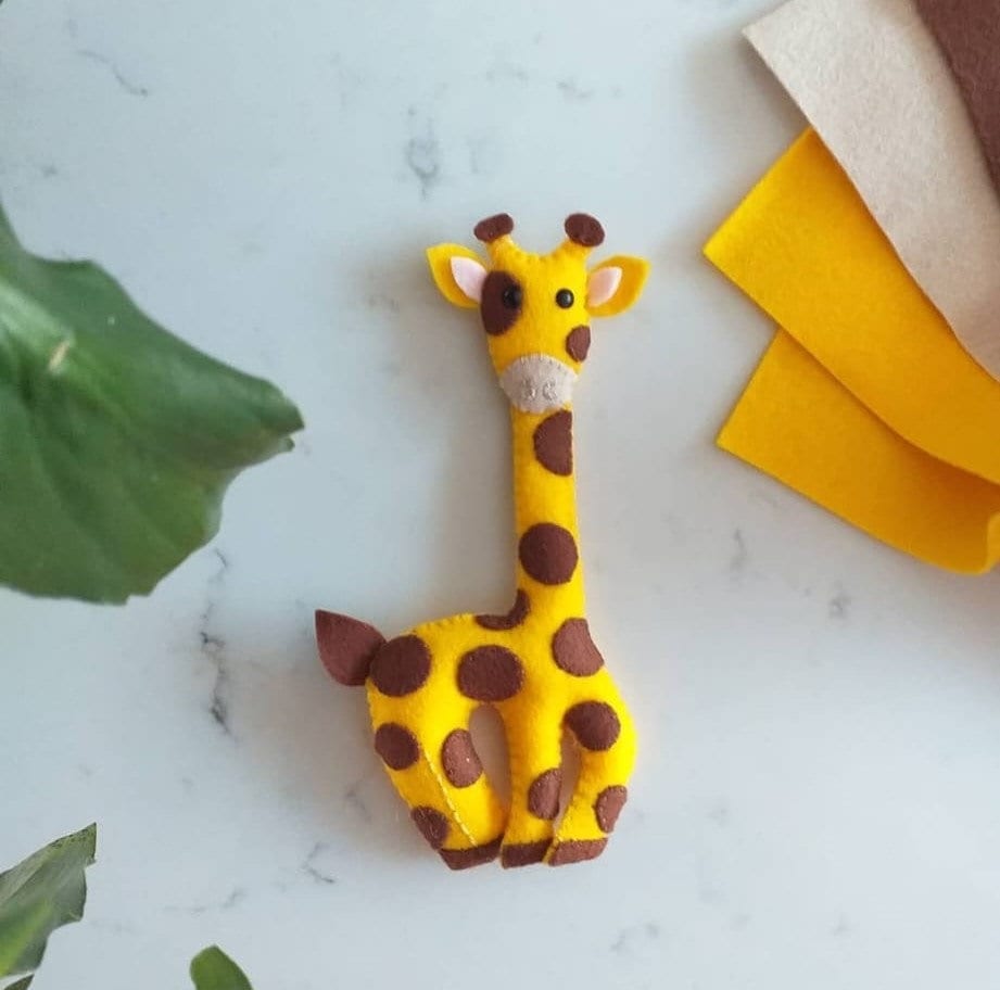 Felt Giraffe Sewing Pattern: Safari Nursery Mobile, Garland (PDF ...