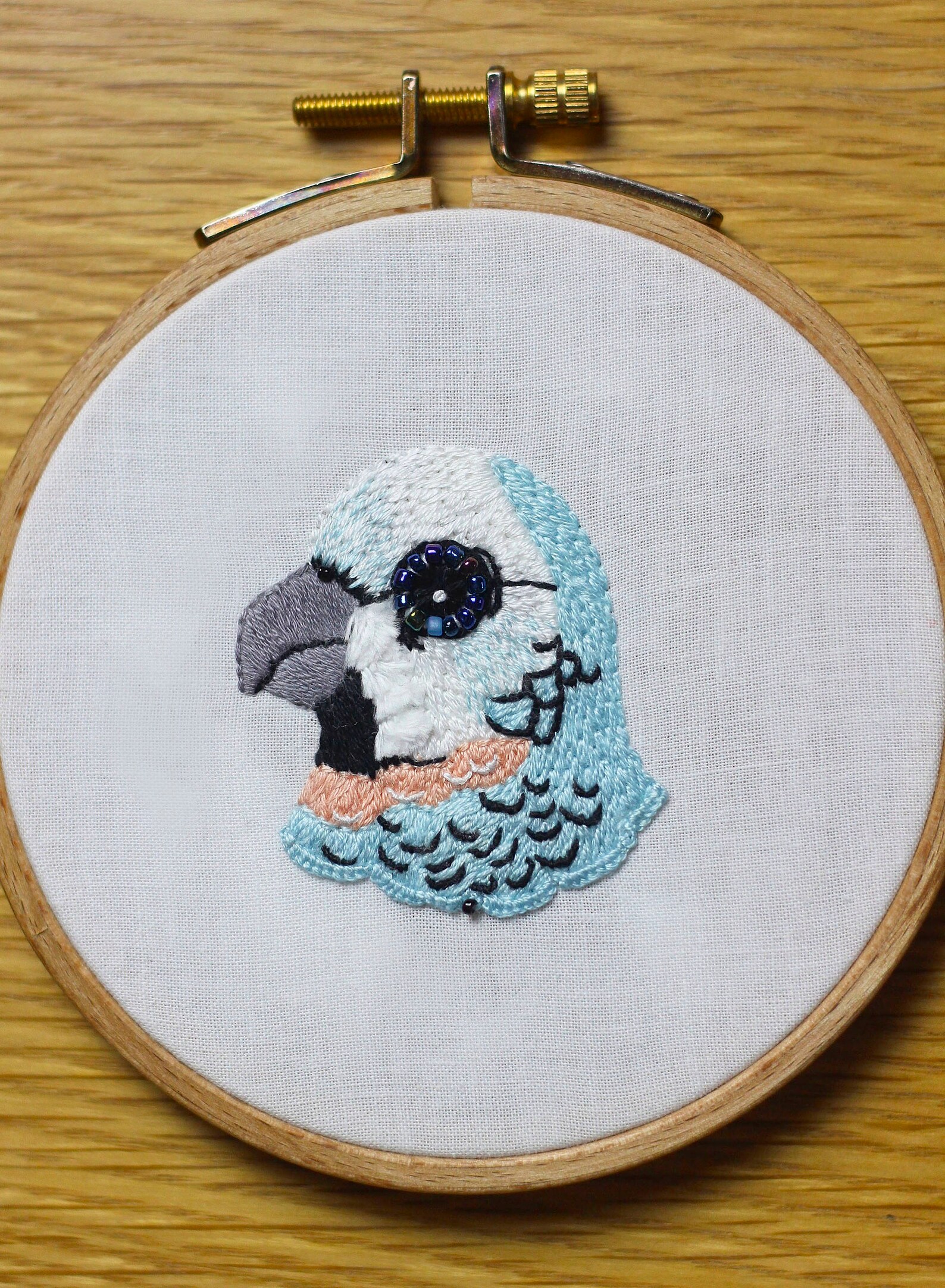 Embroidery - Blue Bird - Etsy
