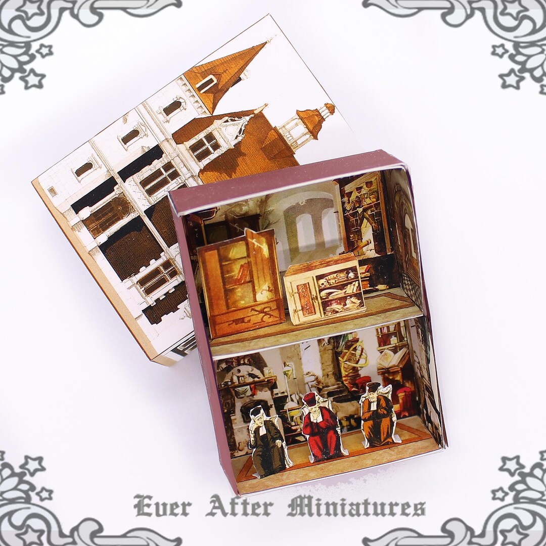 Matchbox Dollhouse Printable Miniature DIY Kit A – ALCHEMY Dollhouse ...