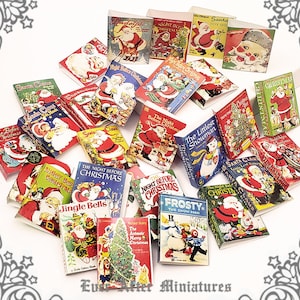 28 Night Before Christmas & Other Christmas Dollhouse Miniature Book ...