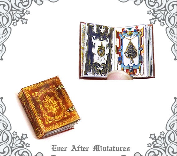 6 ANTIQUE Dollhouse Miniature Book Set Complete Collection | Etsy