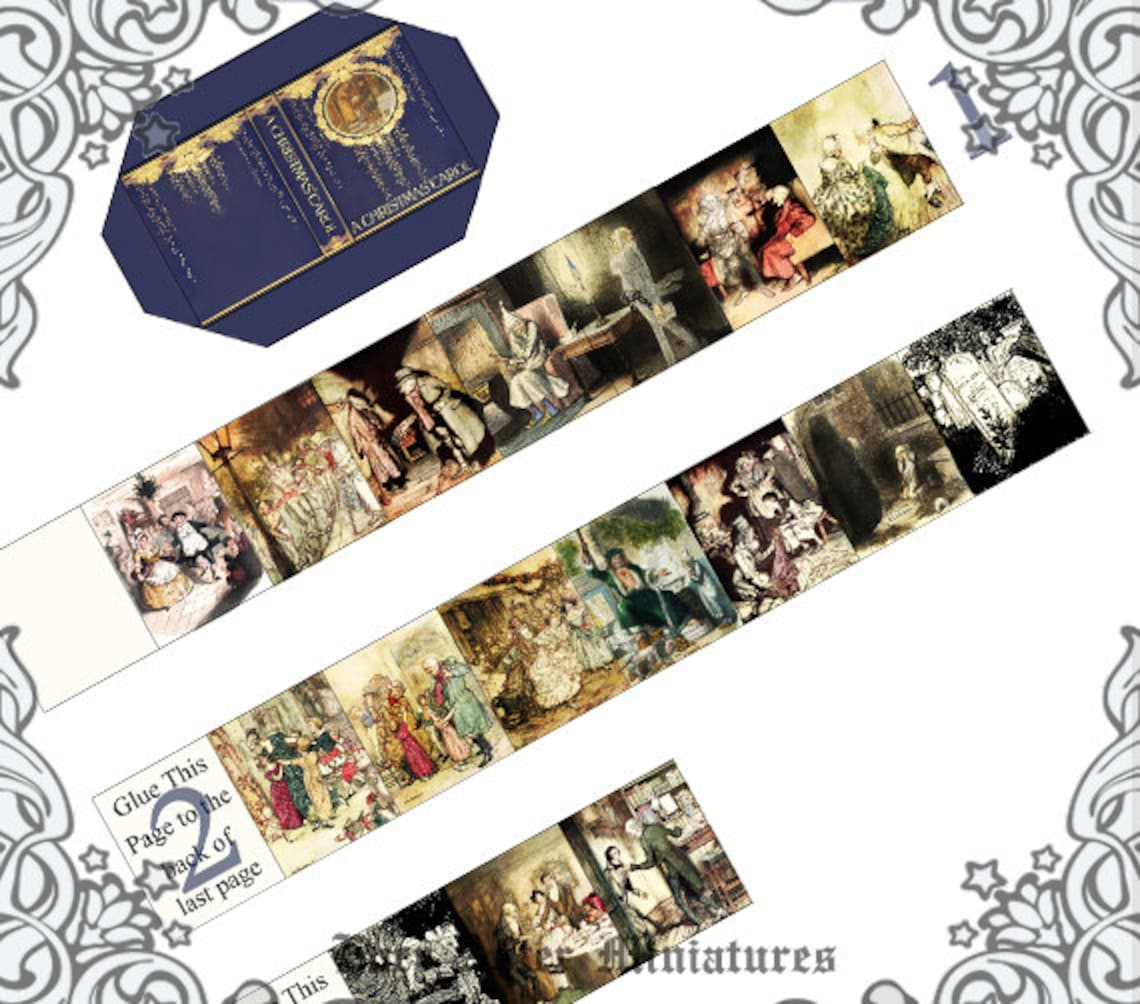 Charles Dickens A CHRISTMAS CAROL Dollhouse Miniature Book - Etsy Canada