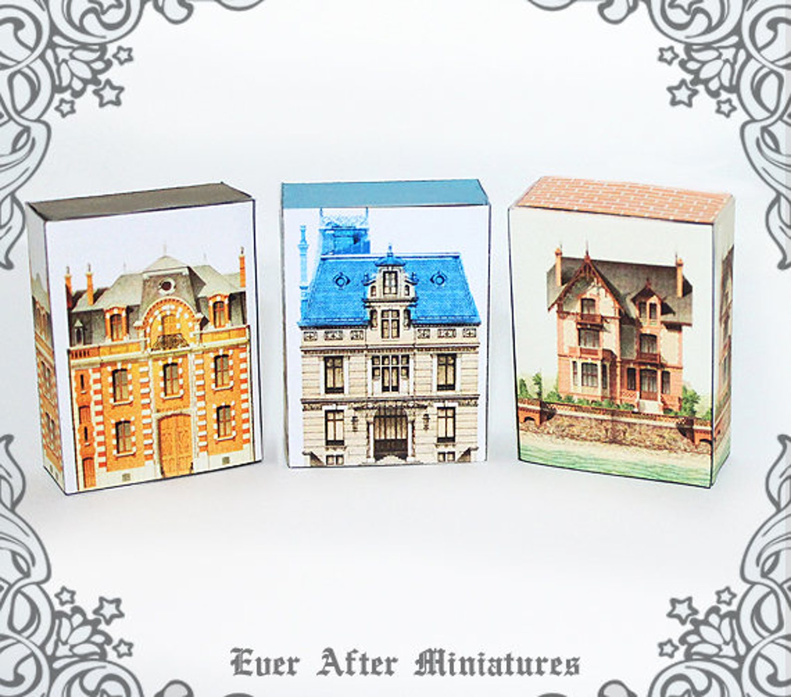 VICTORIAN Matchbox Dollhouse Miniature Kit #1 – Vintage Miniature Doll ...