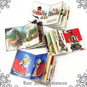 1:12 Christmas INSIDE PAGES for Miniature Christmas Book Cover and for ...