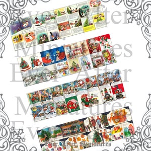 1:12 Christmas INSIDE PAGES for Miniature Christmas Book Cover and for ...