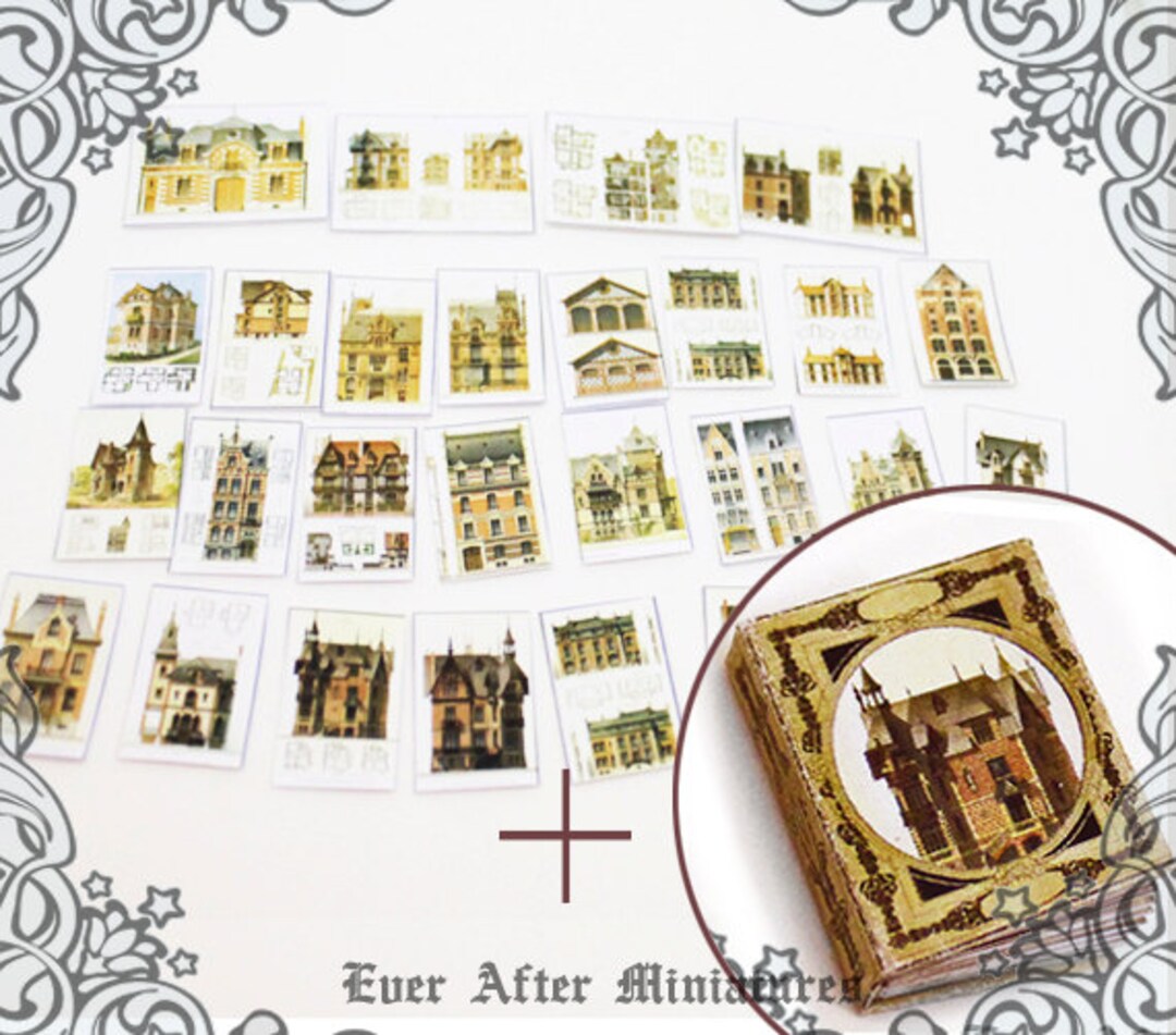 Bundle: House Dollhouse Miniature Book & Paper Set (12th Scale) – 1 ...