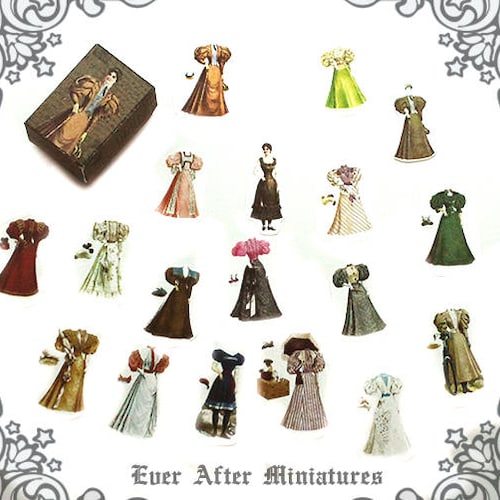 Miniature Vintage Paper Doll - Etsy