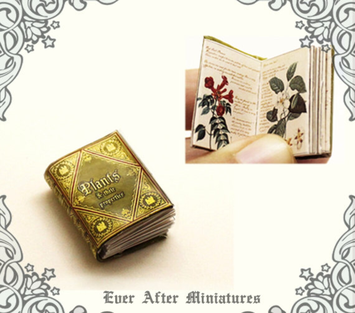 5 ENCYCLOPEDIA Dollhouse Miniature Book Set –collection of 5 OPENABLE ...