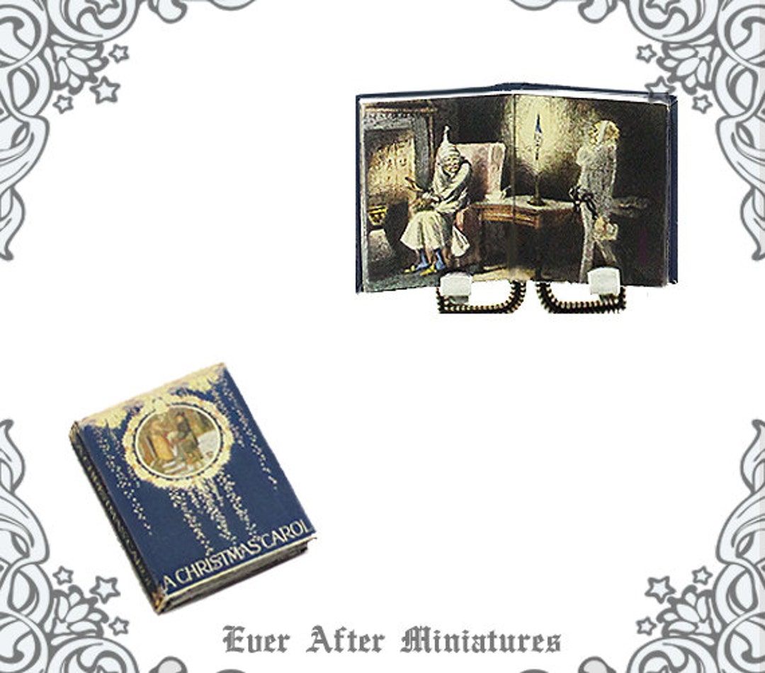 Charles Dickens A CHRISTMAS CAROL Dollhouse Miniature Book – 1:12 A ...