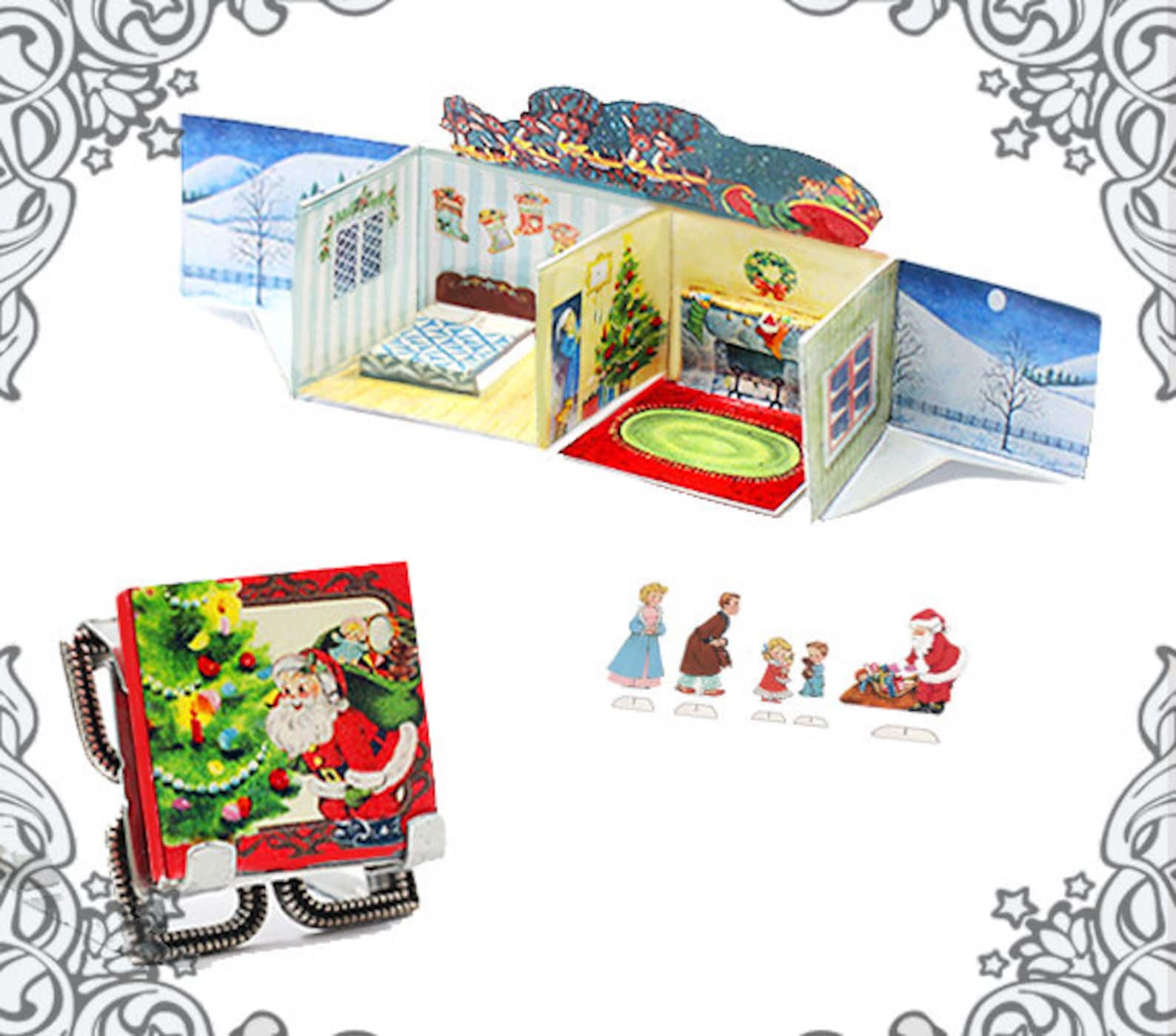 1:12 POP UP Night Before Christmas Miniature Book – Diy Printable ...