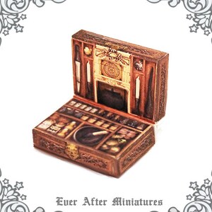 WITCH POTION Kit Miniature Case –1:12 Openable Dollhouse Magic Witch ...