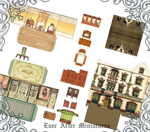 Victorian Paper House Template