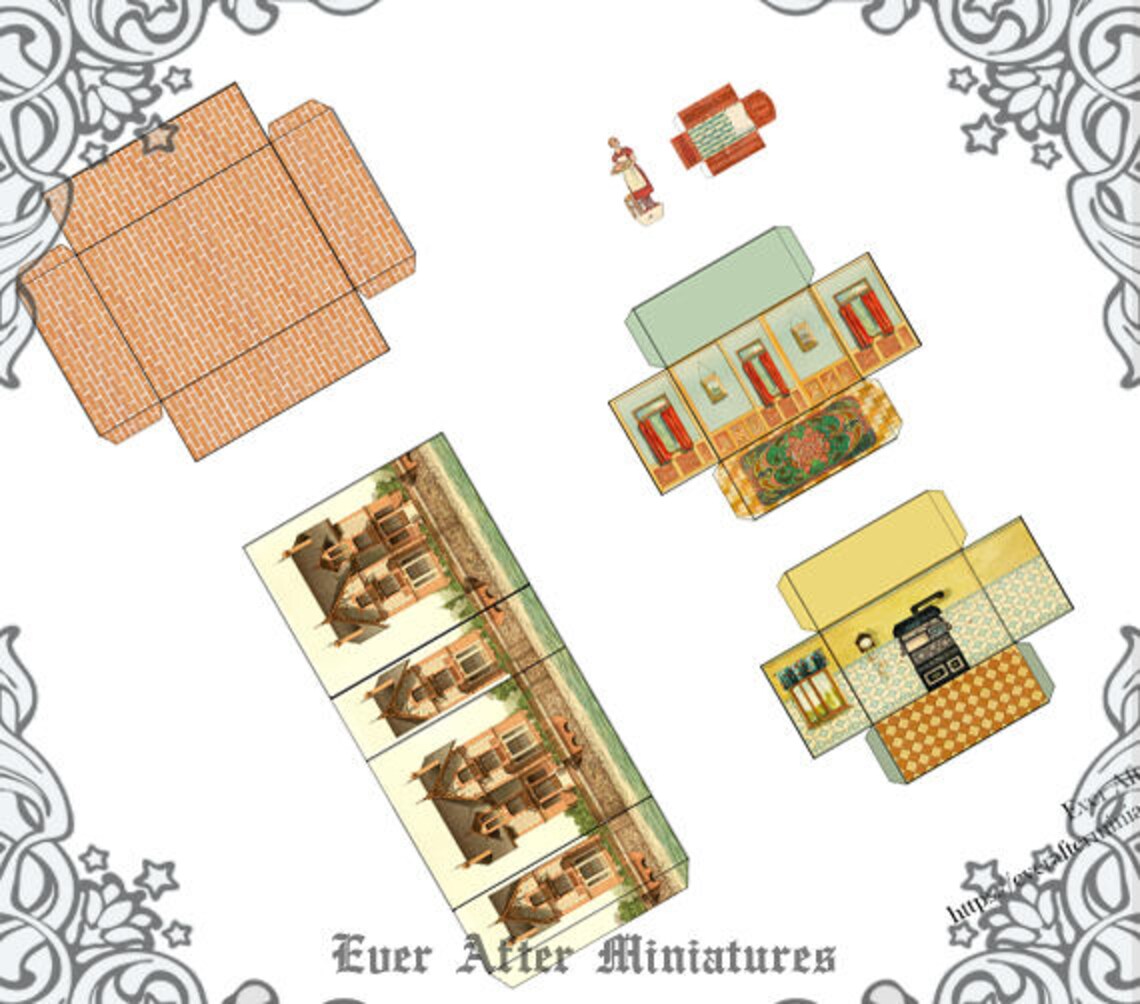 VINTAGE Matchbox Miniature Dollhouse Kit #3 – DIY Miniature Doll House ...