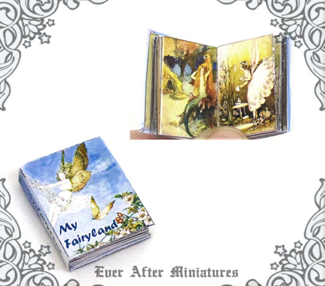 Fairy Dollhouse Miniature Book – 12th Scale My Fairyland OPENABLE Fairy ...
