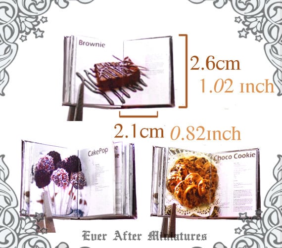 Chocolate Recipe Dollhouse Miniature Book 12th Scale | Etsy