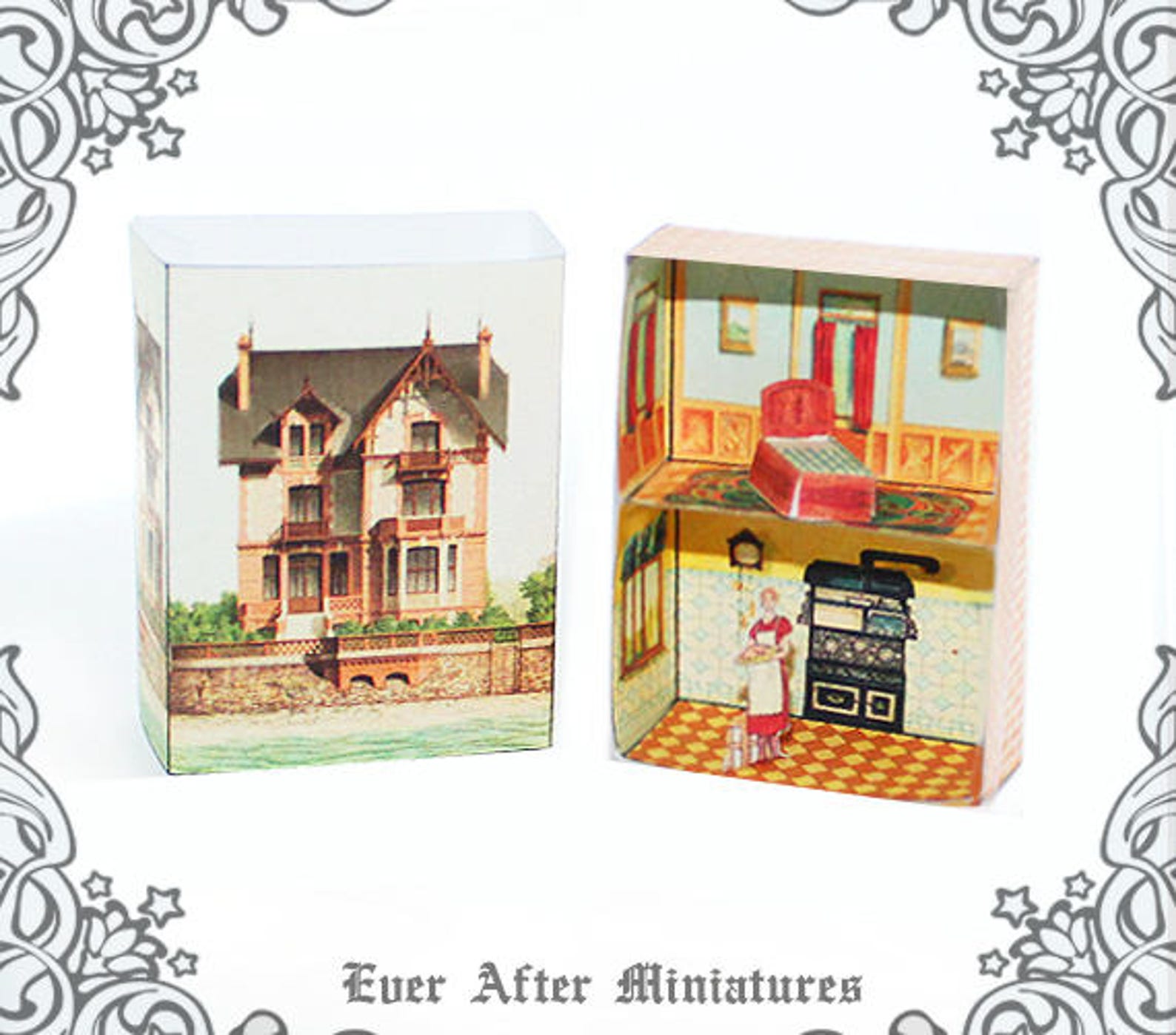 VINTAGE Matchbox Miniature Dollhouse Kit #3 – DIY Miniature Doll House ...