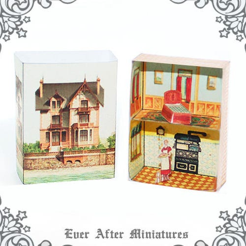 VICTORIAN Matchbox Dollhouse Miniature Kit 1 Vintage - Etsy